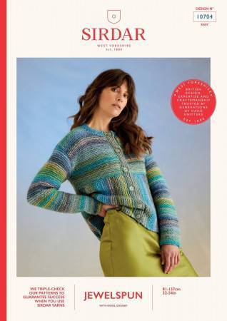 Cardigan in Sirdar Jewelspun Chunky With Wool (10704) | The Knitting ...