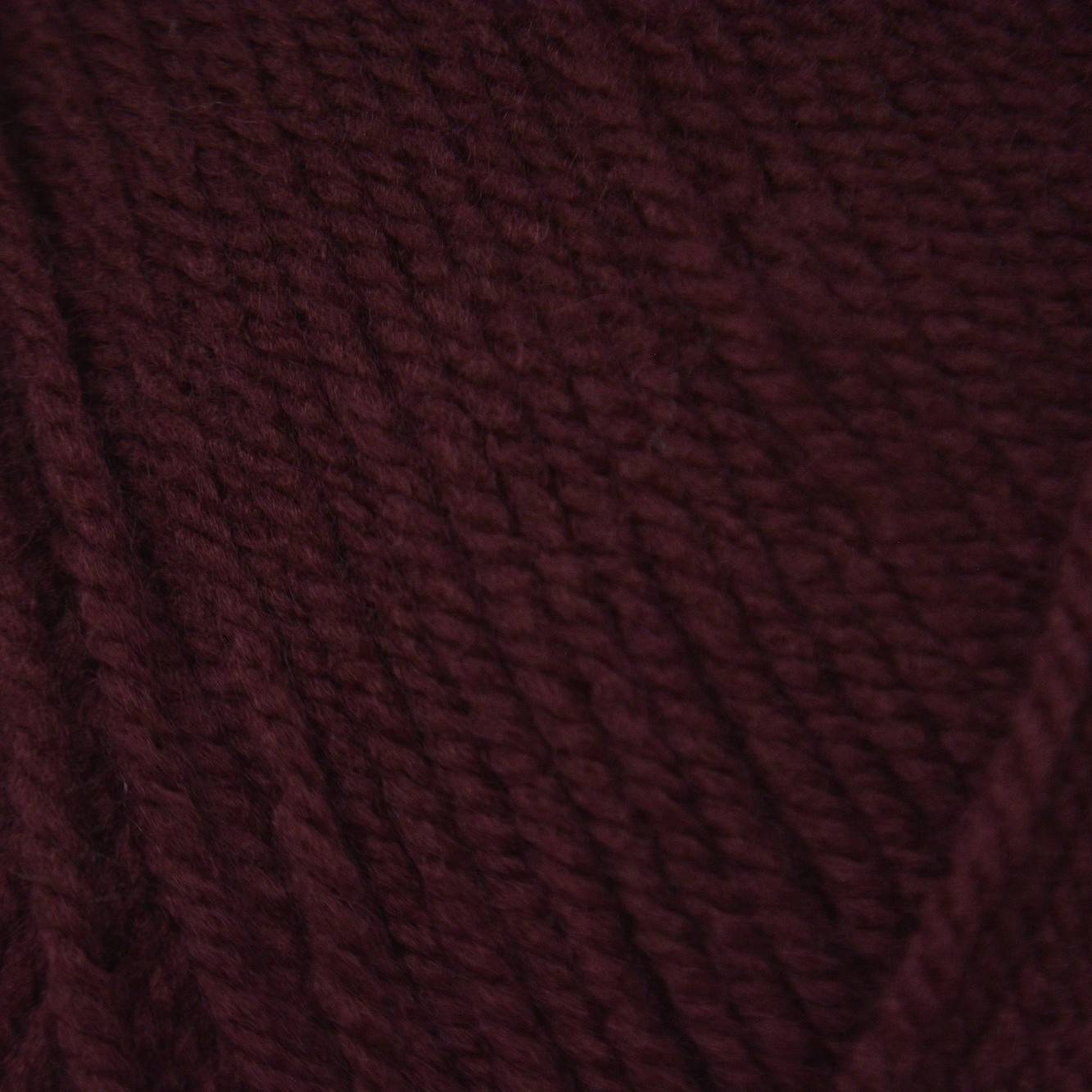 Woolcraft Aran with Wool Yarn 400g - Burgundy (841) | The Knitting Network