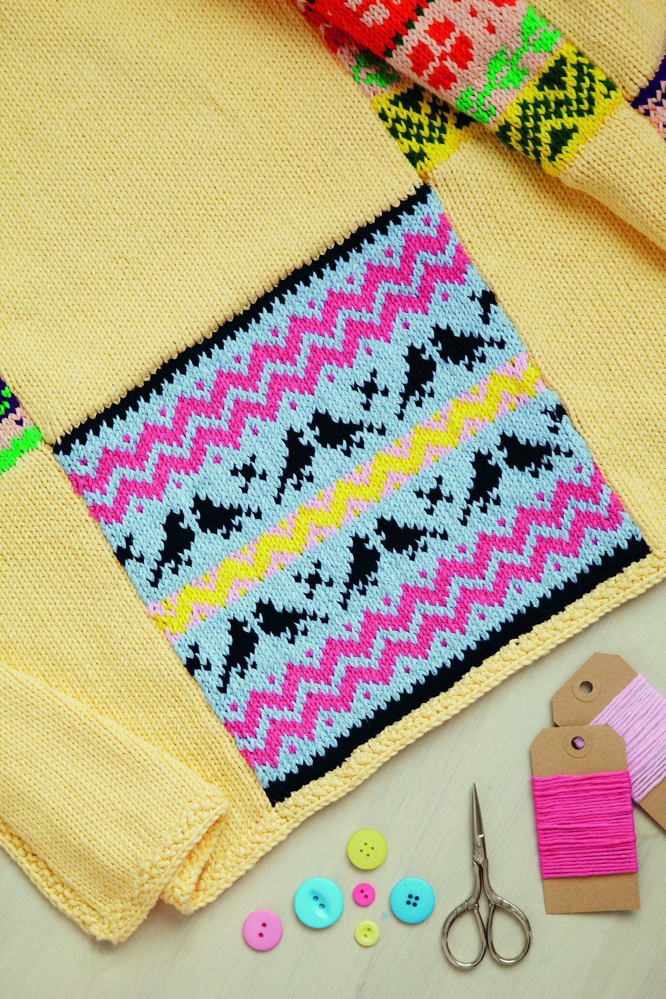 Fair Isle Square Blanket Knitting Pattern | The Knitting Network