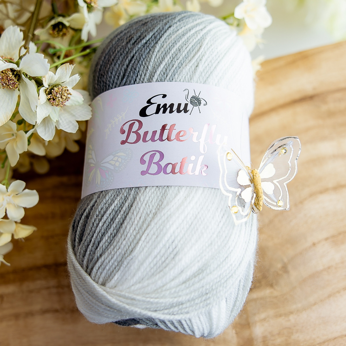 Emu Butterfly Batik DK - Graphite Skipper (004) | The Knitting Network