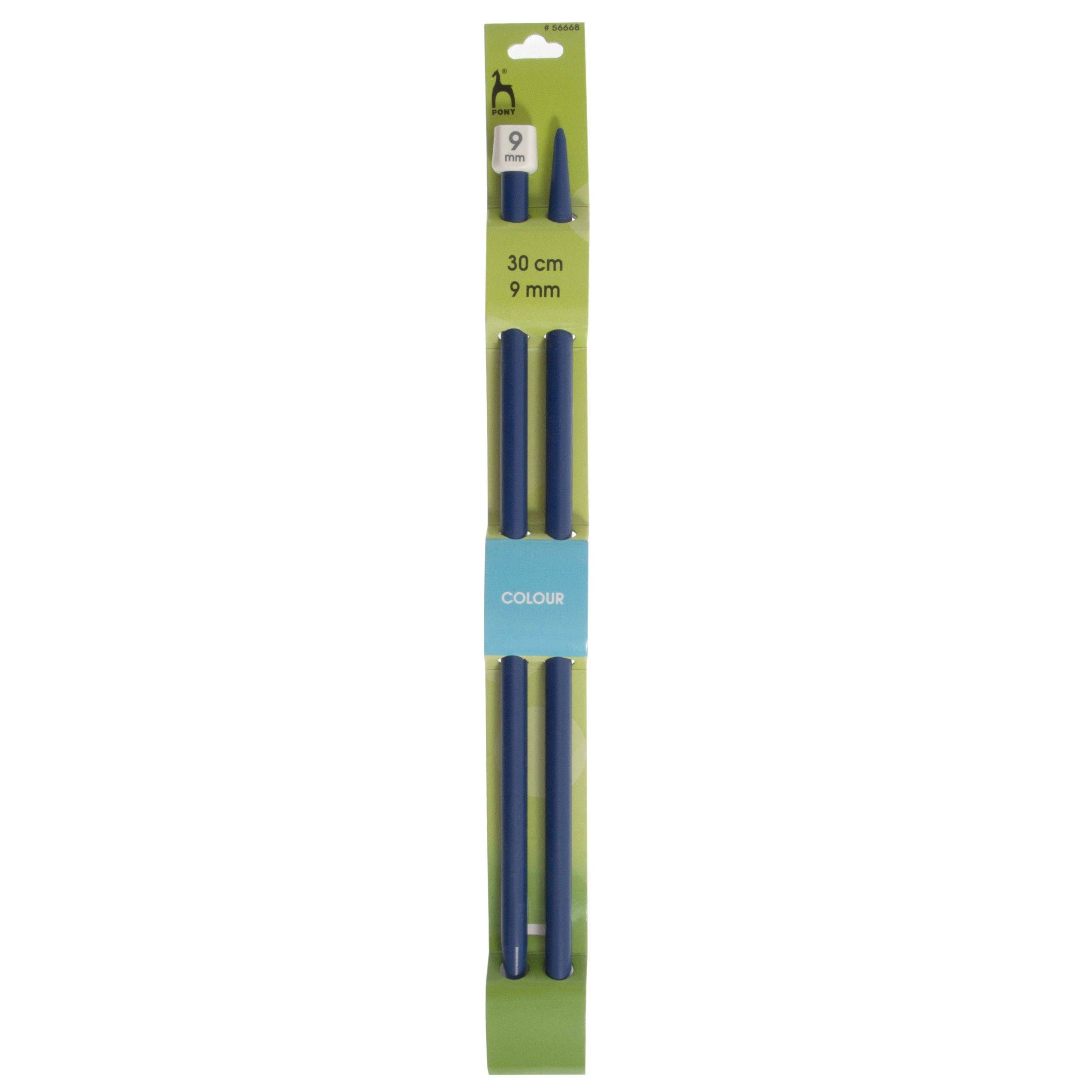 Pony Classic 30cm Coloured Plastic Knitting Needles | The Knitting Network